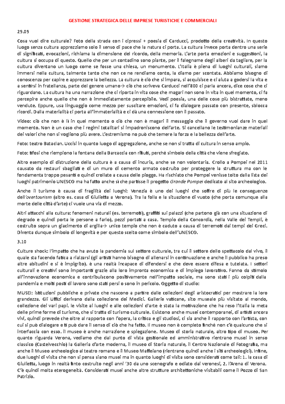 Gestione - appunti delle lezioni con la prof.ssa Marta Maria Ugolini ...