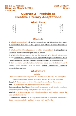 21ST Century Module 2 - Quarter 1 – Module 2: Conventional and 21st ...