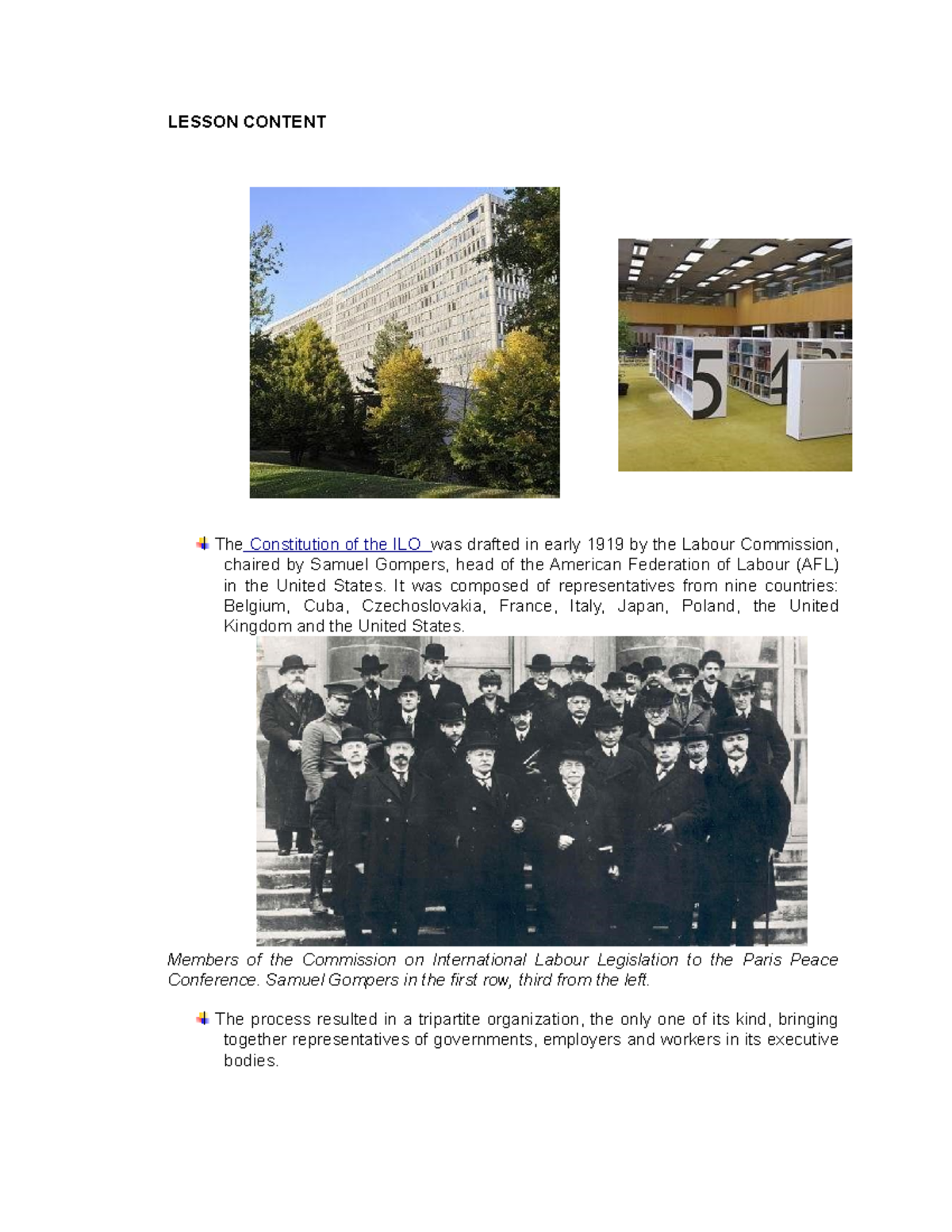 Construction Safety Health 8 - LESSON CONTENT The Constitution of the ...