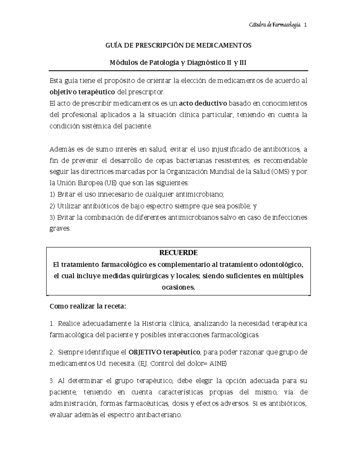 Guía de prescripción Mod PD II - GUÍA DE PRESCRIPCIÓN DE MEDICAMENTOS ...