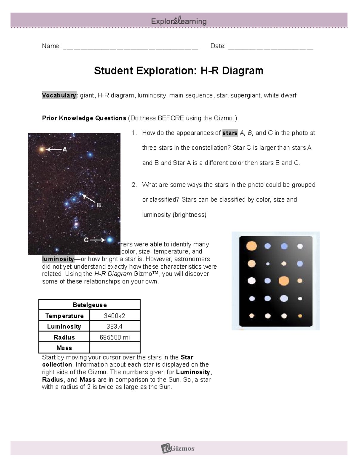 Copy of H-RDiagram SE - just - Name ...