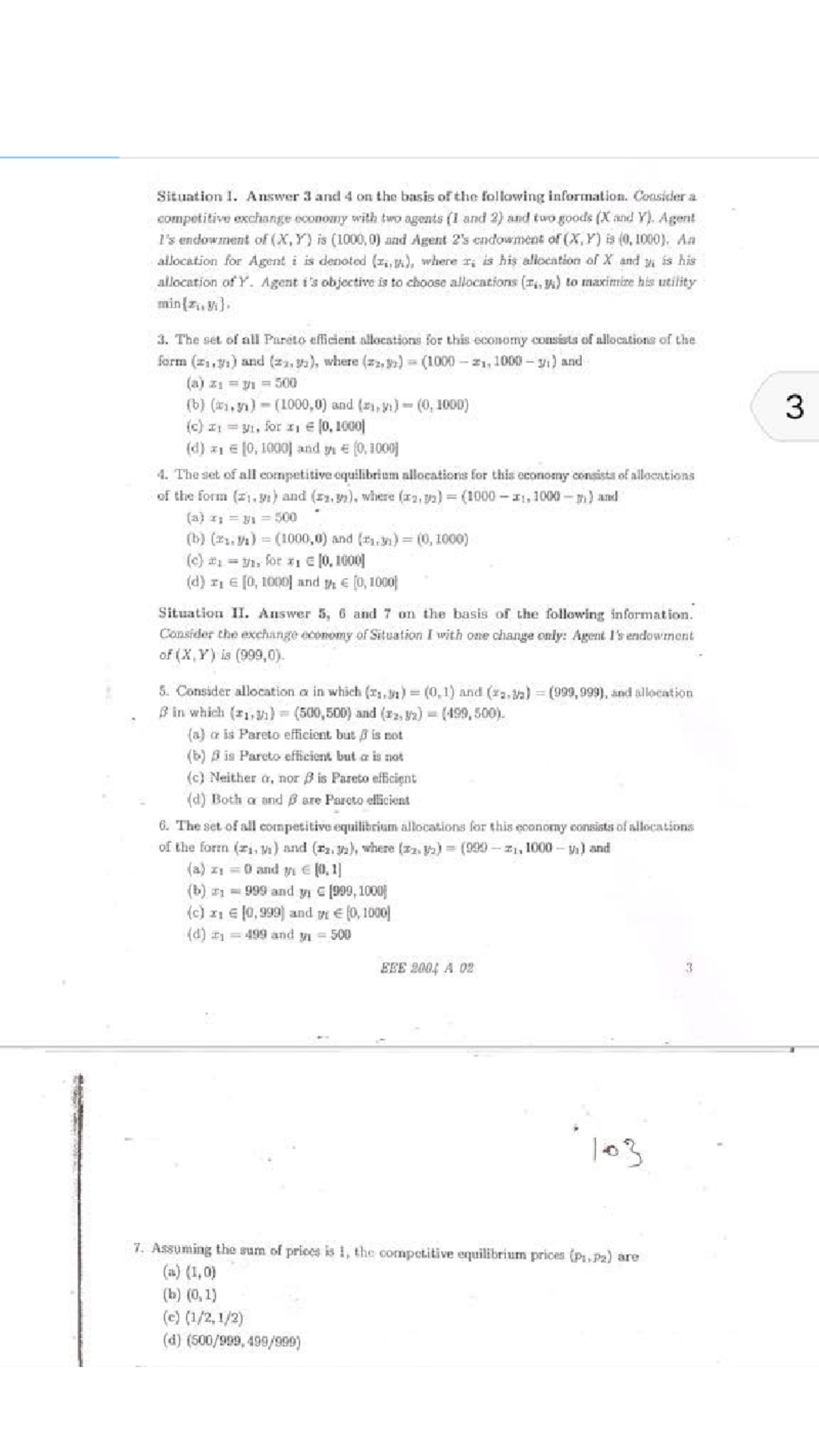 Exam 2014, questions - B.A. Economics (Hons.) - Studocu