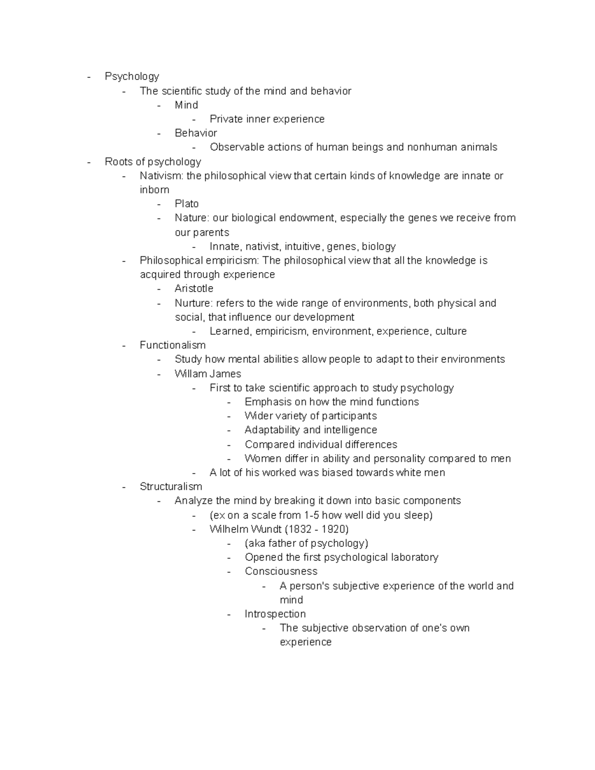 The basics - Psychology The scientific study of the mind and behavior ...