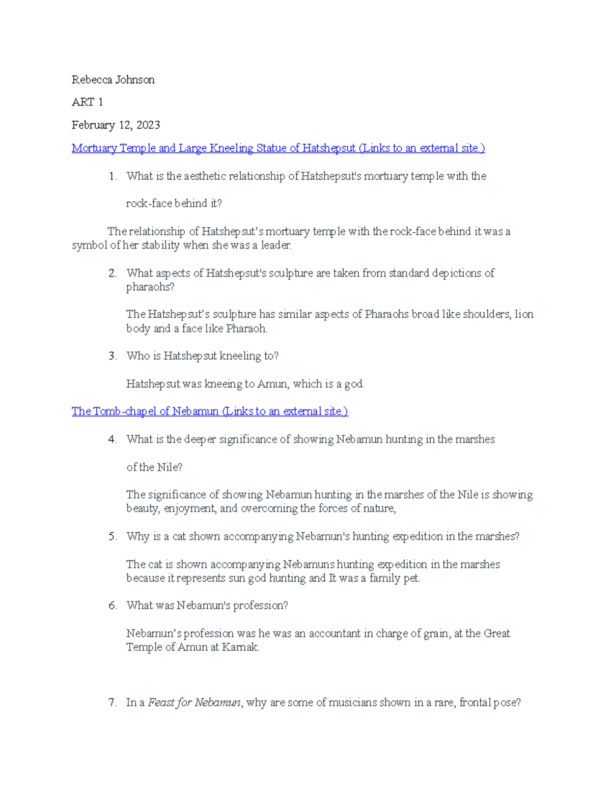 Moutary Art 1 - Assignment - Rebecca Johnson ART 1 February 12, 2023 ...