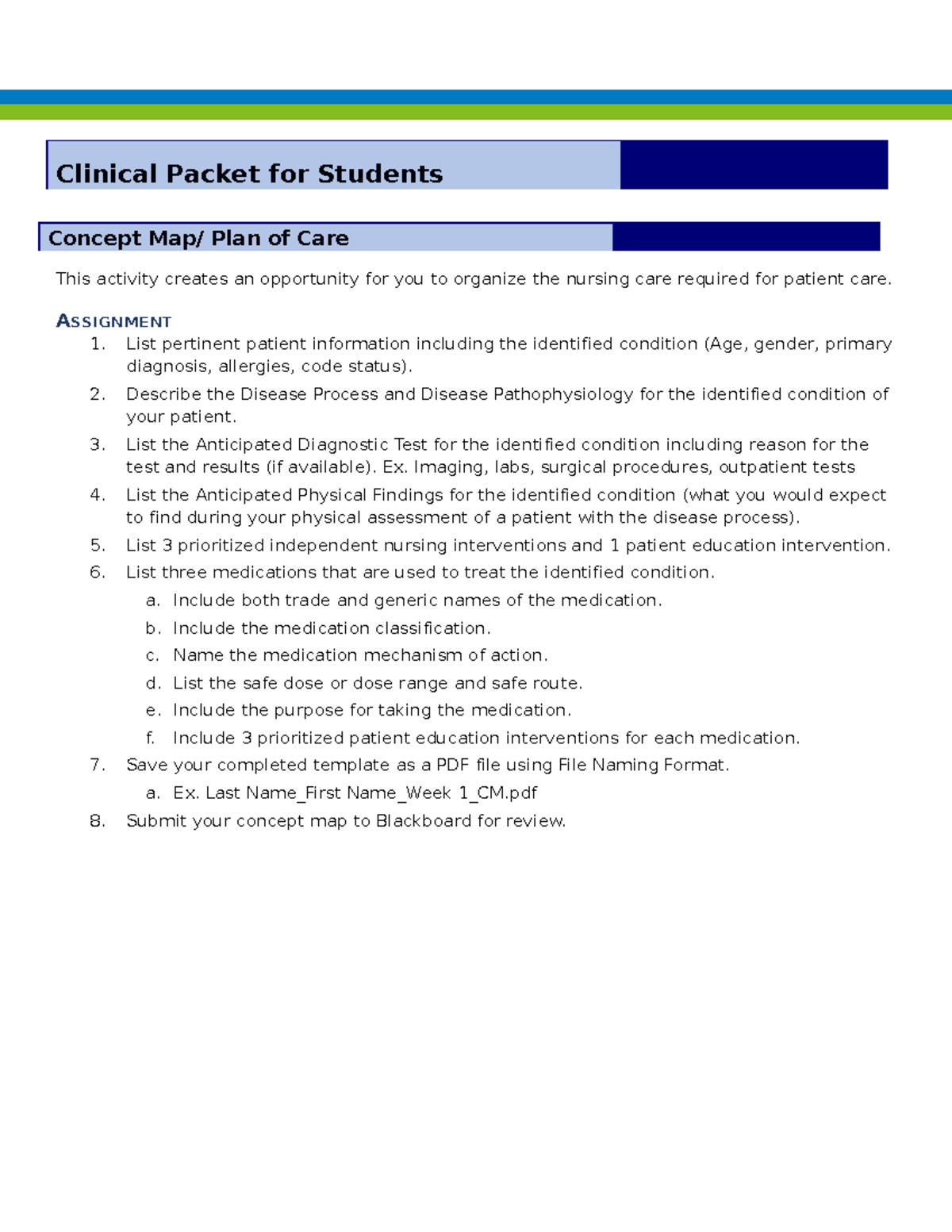 Concept Map Bulimia Nervosa - Clinical Packet for Students Concept Map ...