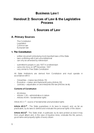 Business Law Handout 5 - Consideration - Contract law requires that a ...