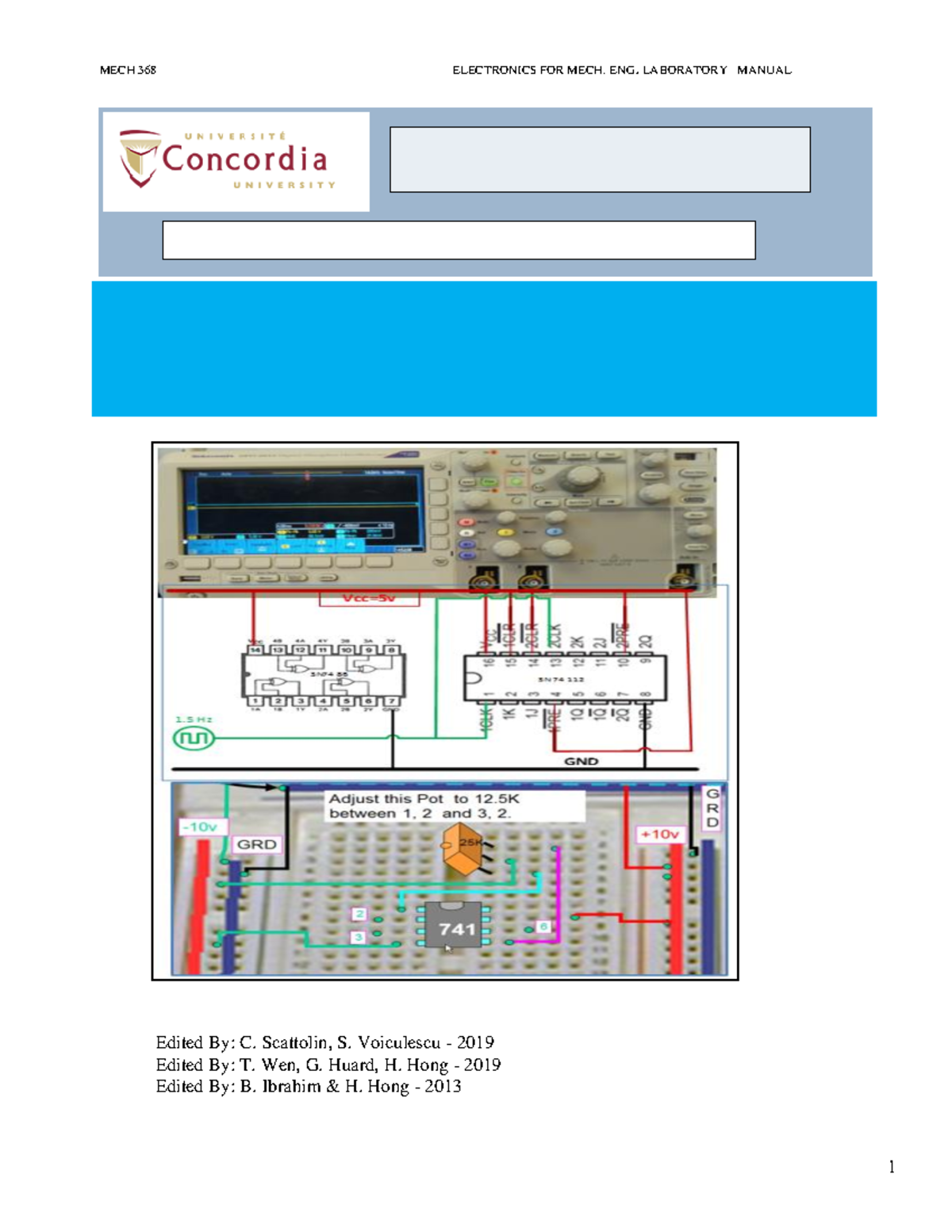 LAB Manual - This provided instructions on how the labs were to be ...