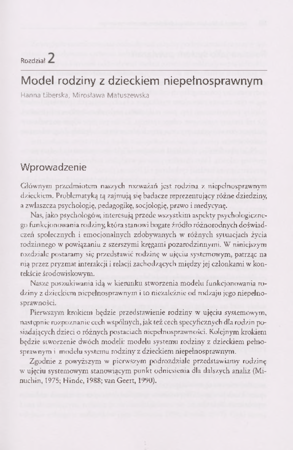 Model rodziny z dzieckiem niepełnosprawnym - Rozdział Model rodziny z dzieckiem niepełnosprawnym ...