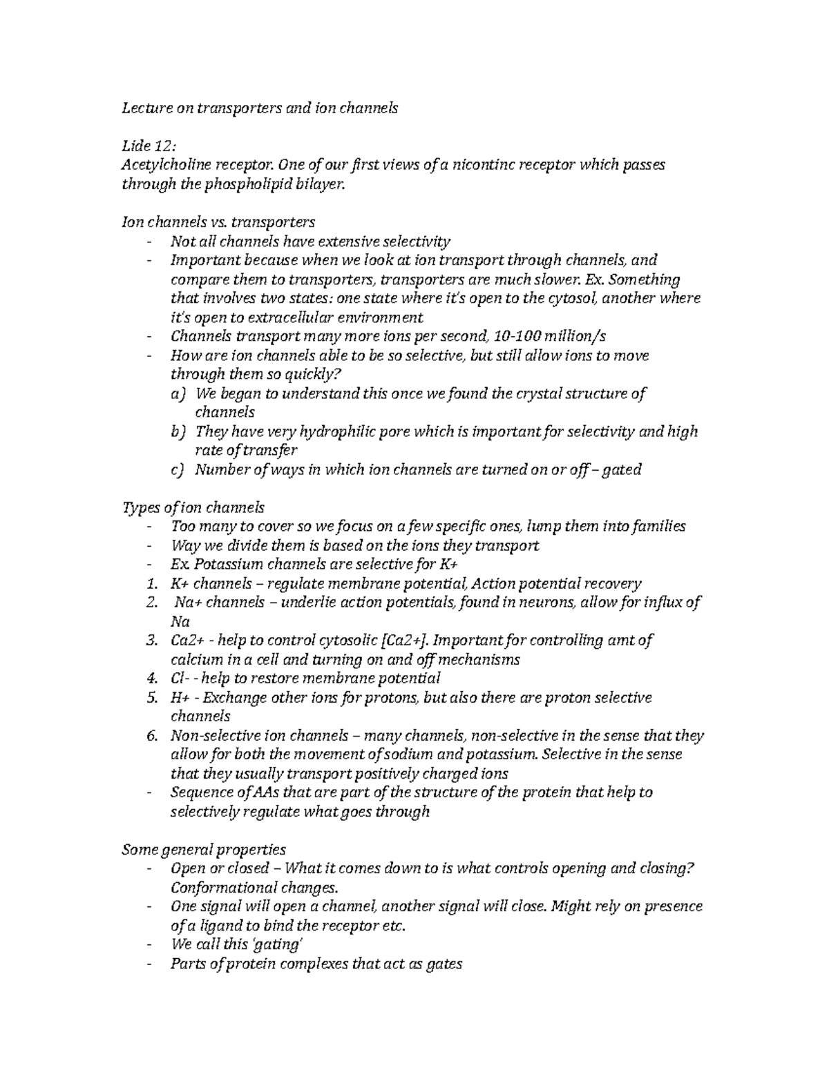 Lecture notes, Cell Bio Lecture 16. Cell Bio Lecture 17. Cell Bio ...