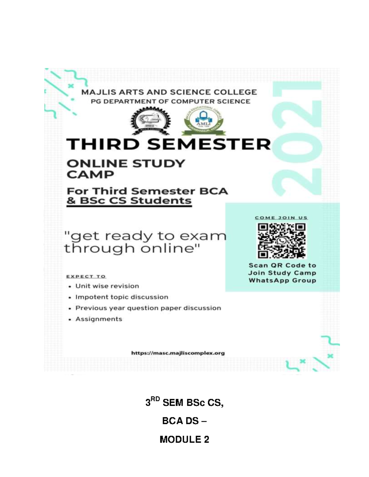 Ds Module 2 Question And Answers Of Data Structures Using C 3 Rd Sem Bsc Cs Bca Ds