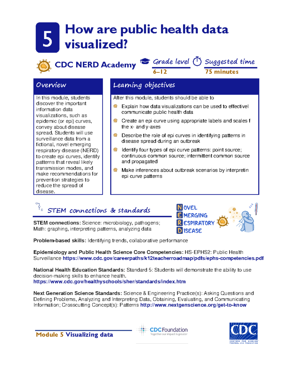 CDC- How Are Public Health Data Visualized - Lesson Plan - 5 How are ...