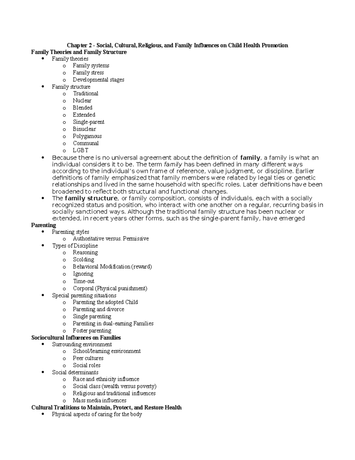 Chapter 2 - Social, Cultural, Religious - Chapter 2 - Social, Cultural ...