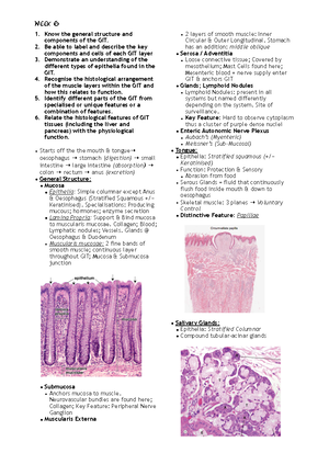 Histology Cheat Sheet - Histology Cheat Sheet Generic Title Macrophage ...