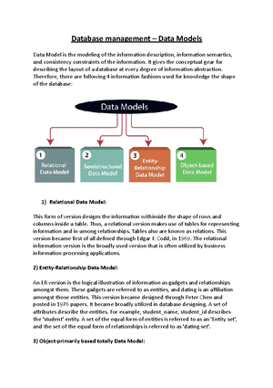 Database management – centralised database - Database management – centralised database ...