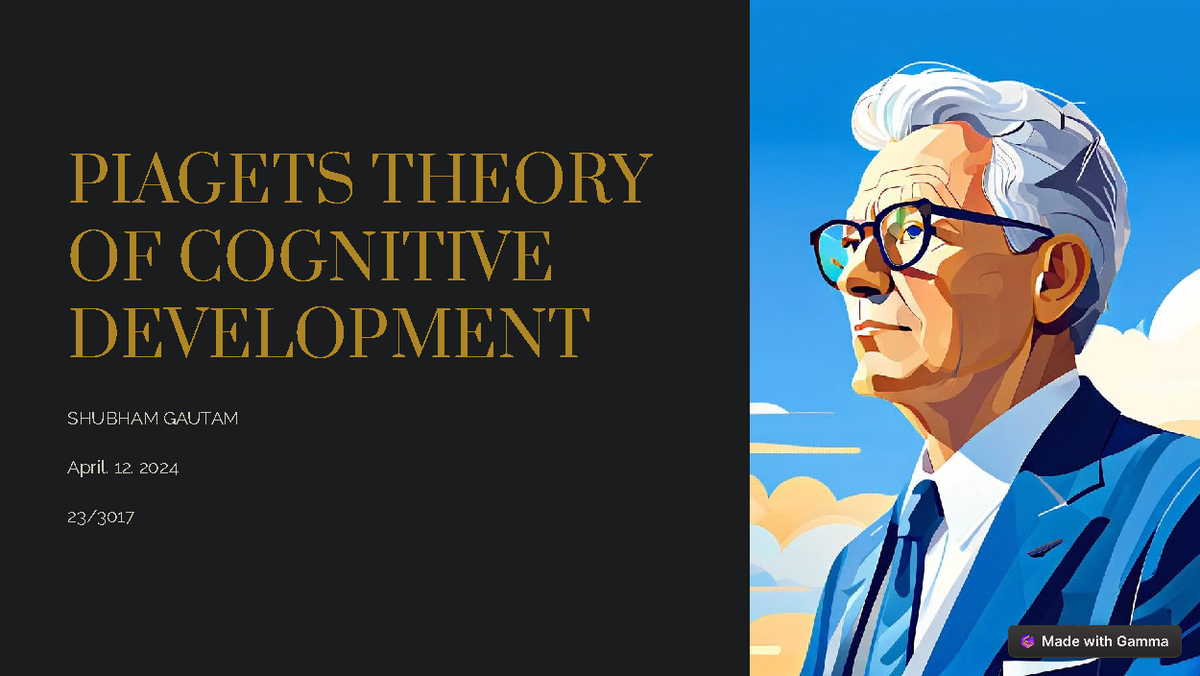 Piagets- Theory-OF- Cognitive- Development - PIAGETS THEORY OF ...