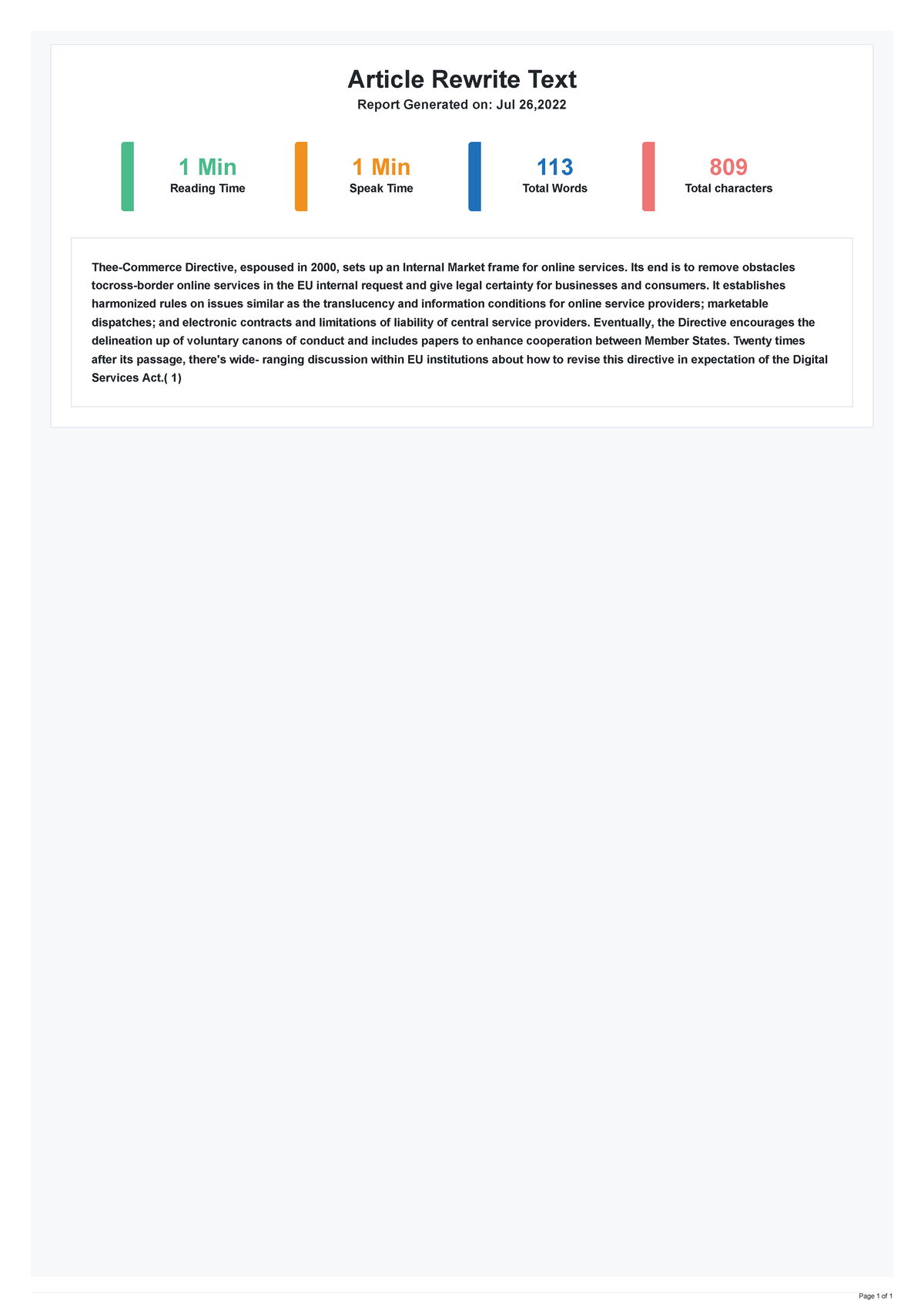 Article-rewriter-report - Article Rewrite Text Report Generated on: Jul ...