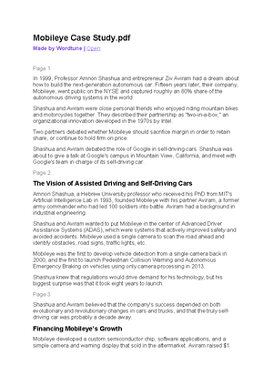 Case Analysis Chris and Alison Weston - 1 Sujon Shajidur Rahman Managerial Leadership and Ethics ...