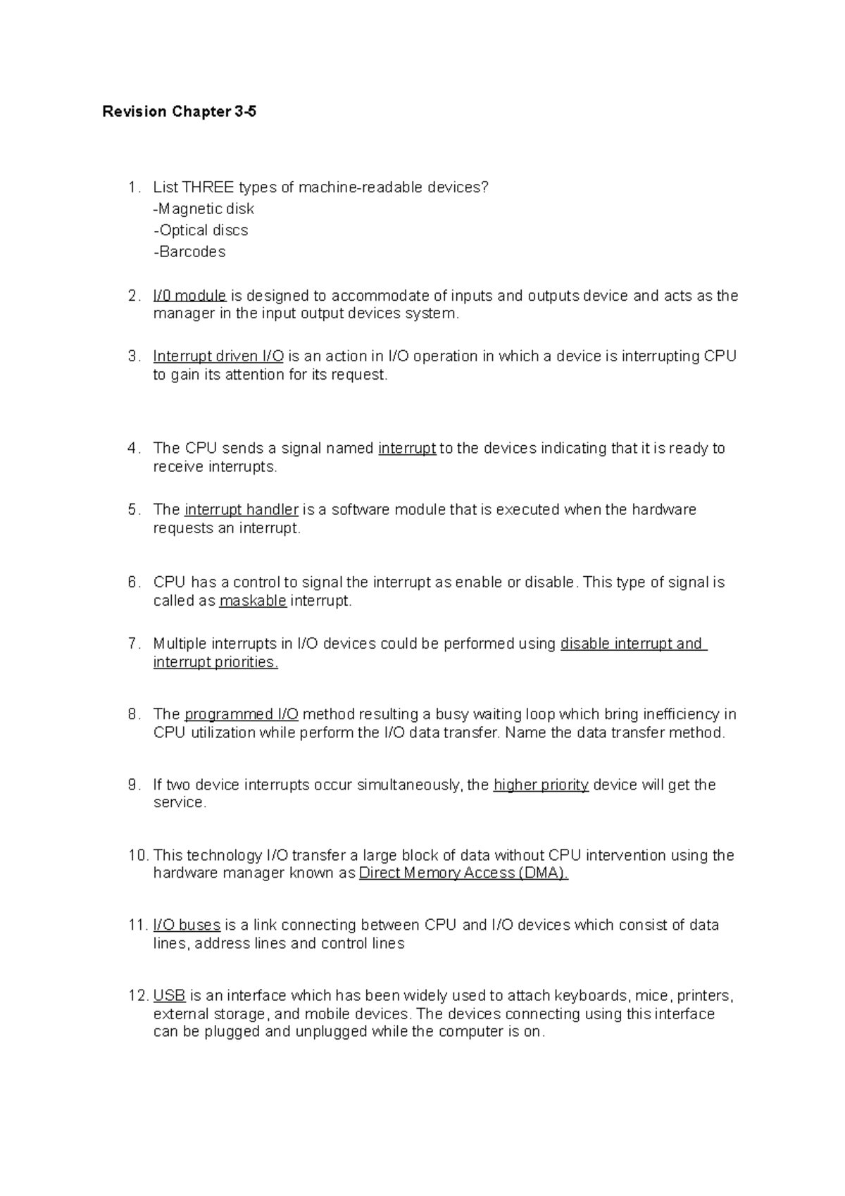 CSC429 Muhammad Muzammil Aiman BIN Senan 2021476948 - Revision Chapter 3- List THREE types of ...