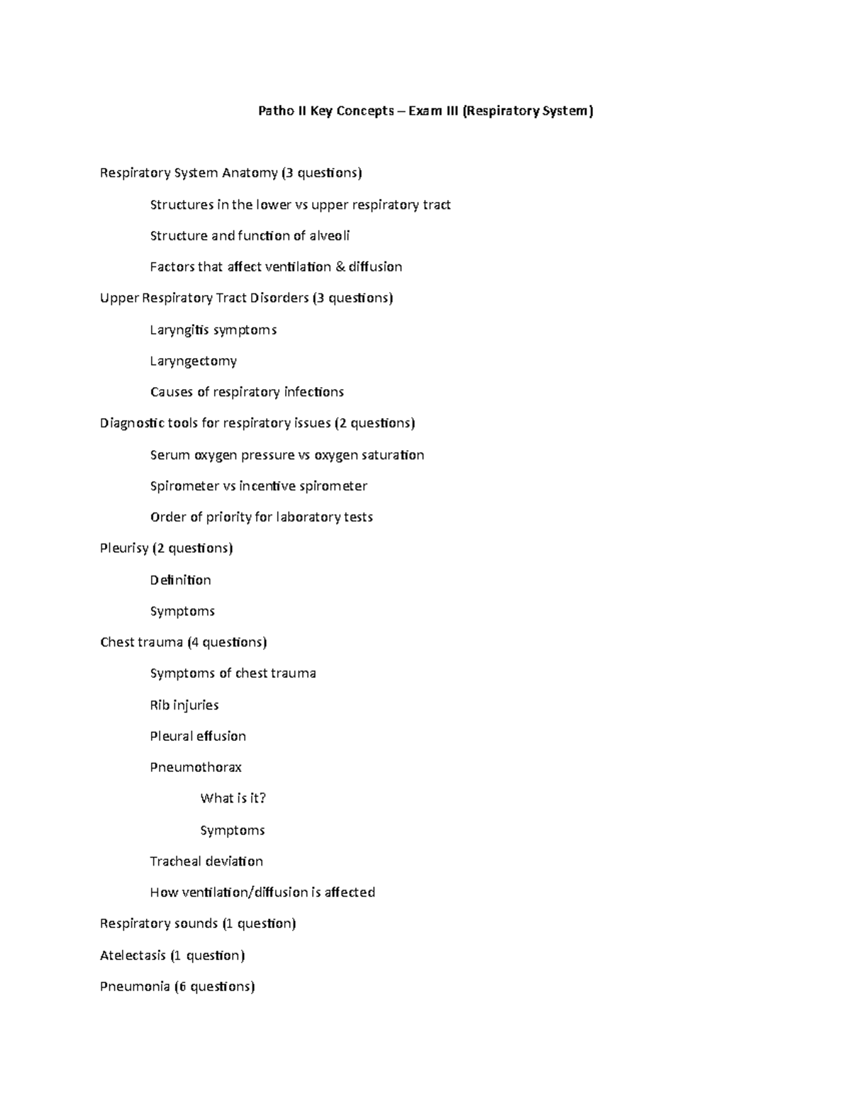 Patho+II+Exam+3+Key+Concepts - Patho II Key Concepts – Exam III ...