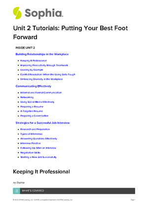 Unit 3 tutorials goal setting and achievement - Unit 3 Tutorials: Goal ...