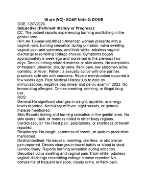 SOAP note 3- obstetrician-gynecologist, - 22 yrs (acute appen)- SOAP ...