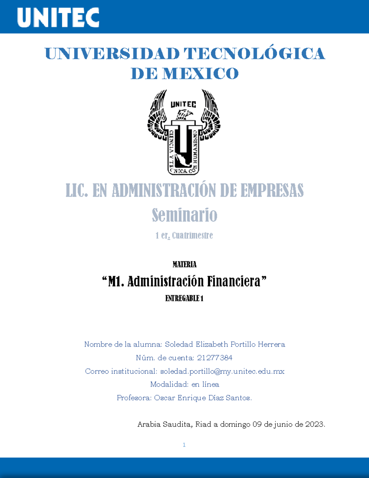 Ent 2 Portillo Herrera 21277384 - UNIVERSIDAD TECNOLÓGICA DE MEXICO LIC ...
