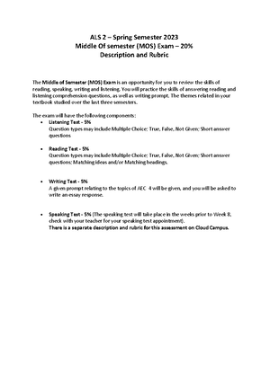 ALS 2 - Practical Academic Skills - Reflective Journal - Assessment ...