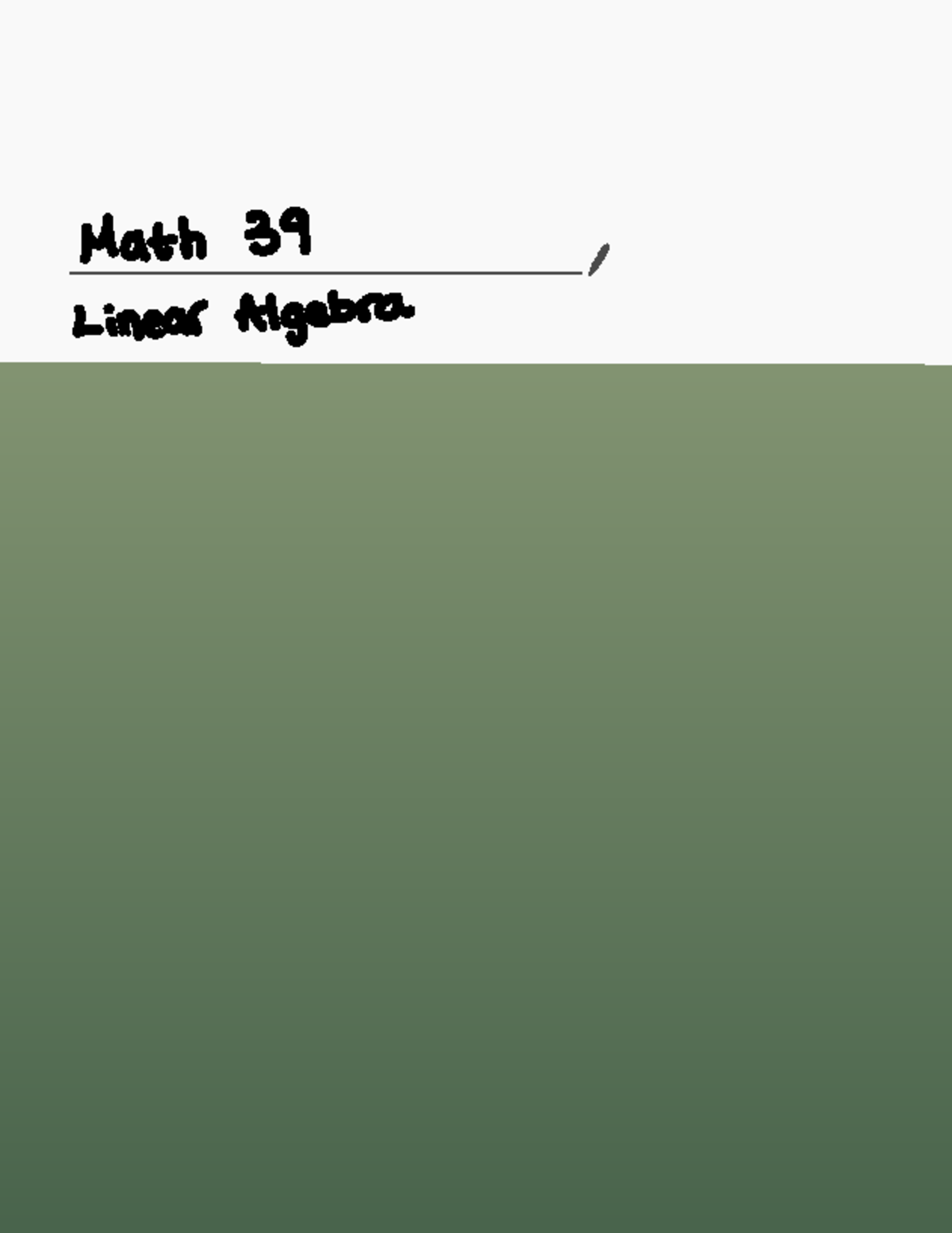 Math 39 Linear Algebra MATH 039 Math 39 Linear Algebra Studocu math-39-linear-algebra-math-039-math-39-linear-algebra-studocu