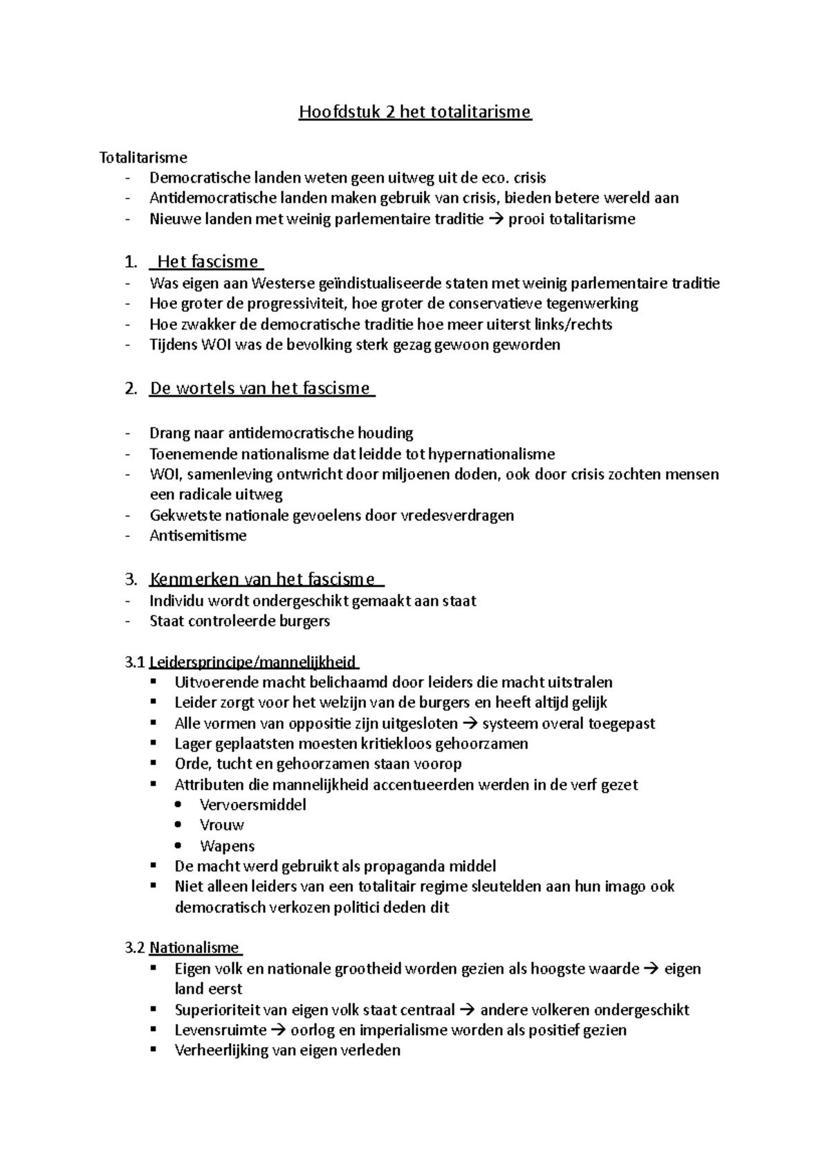 Hoofdstuk 2 het totalitarisme - Hoofdstuk 2 het totalitarisme ...