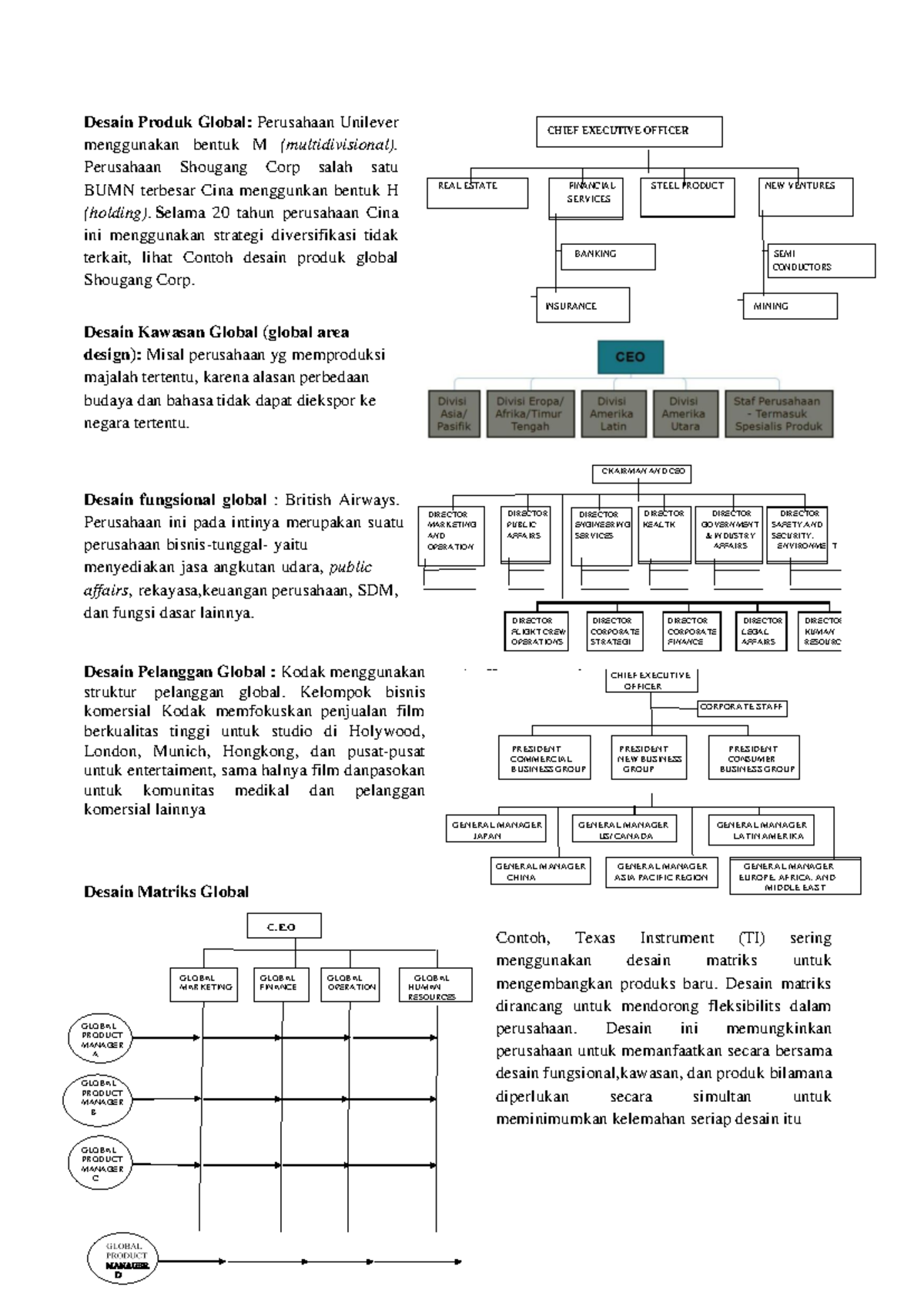 Desain Produk Global - rangkuman bisnis internasional - pelanggan ...