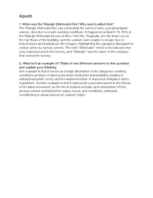 Apush 3 - practice for class - Apush Read this section and write a ...