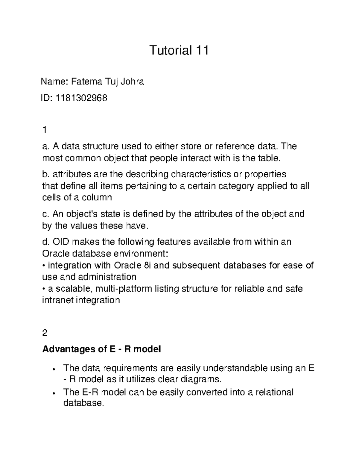 LAB11-1181302968 - MMU - Tutorial 11 1 a. A data structure used to ...
