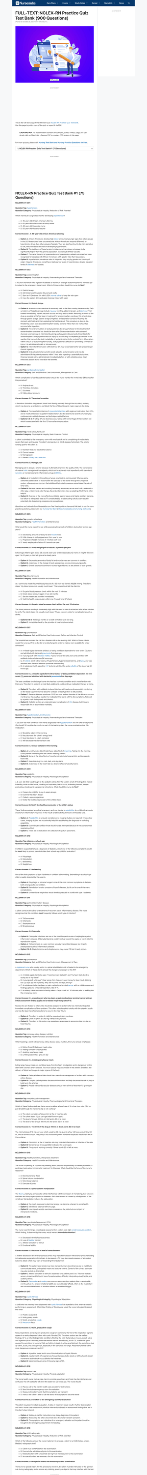 Nclex 35 Page study guide Flashcards Quizlet - NCLEX 35 Page study ...