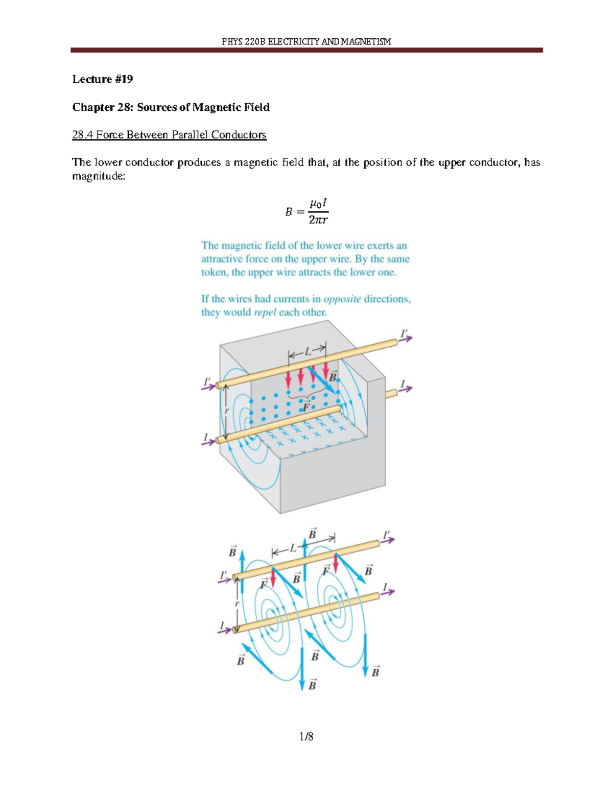Lecture 19 - PROFESSOR LI GAO - PHYS 220B ELECTRICITY AND MAGNETISM ...
