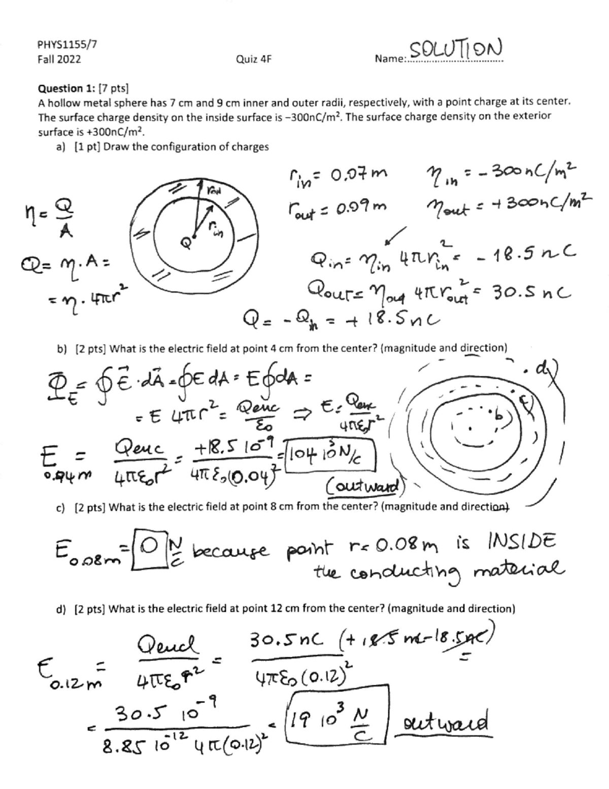 PHYS1157FA22Q4F Sol - Quiz solutions - PHYS 1151 - Studocu