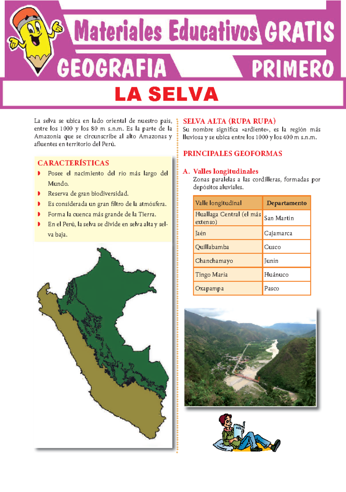 La Selva Para Primer Grado de Secundaria - SELVA ALTA (RUPA RUPA) Su ...