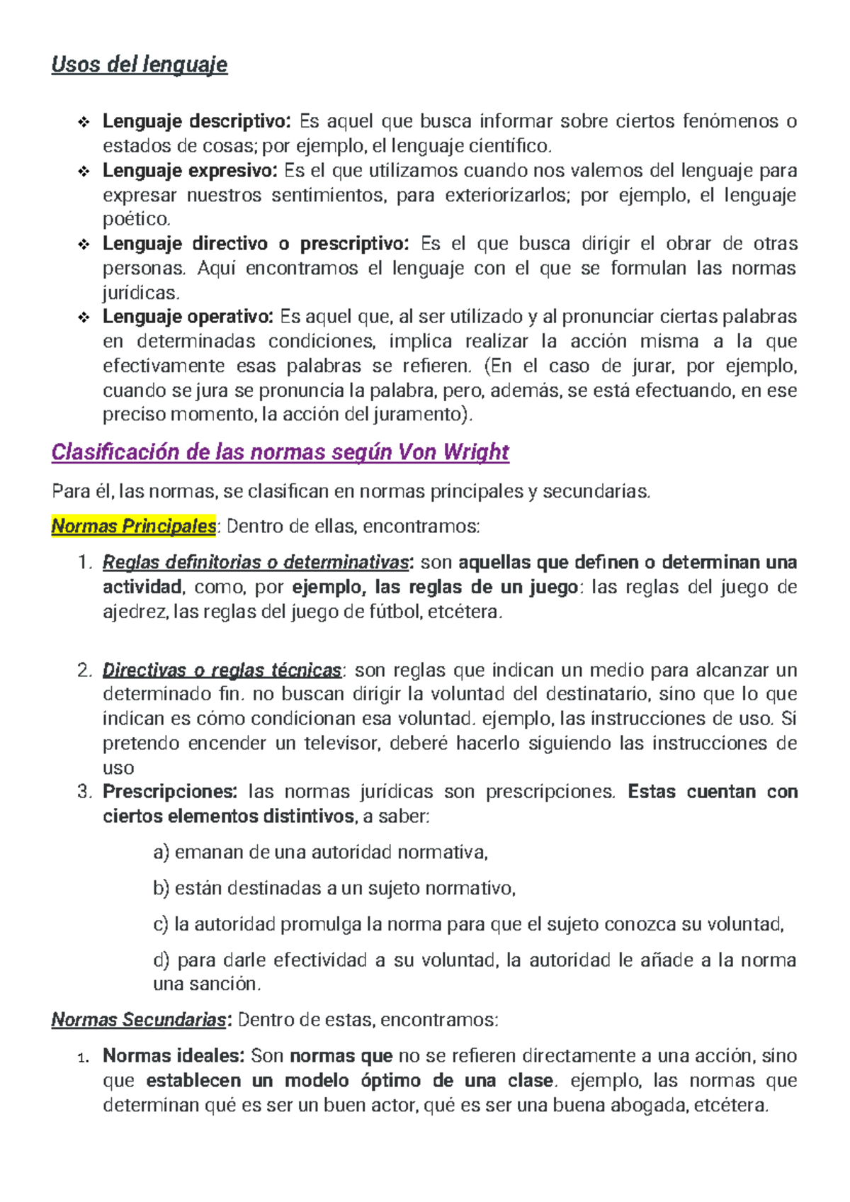 Resumen unidad 6 - Usos del lenguaje Lenguaje descriptivo: Es aquel que ...