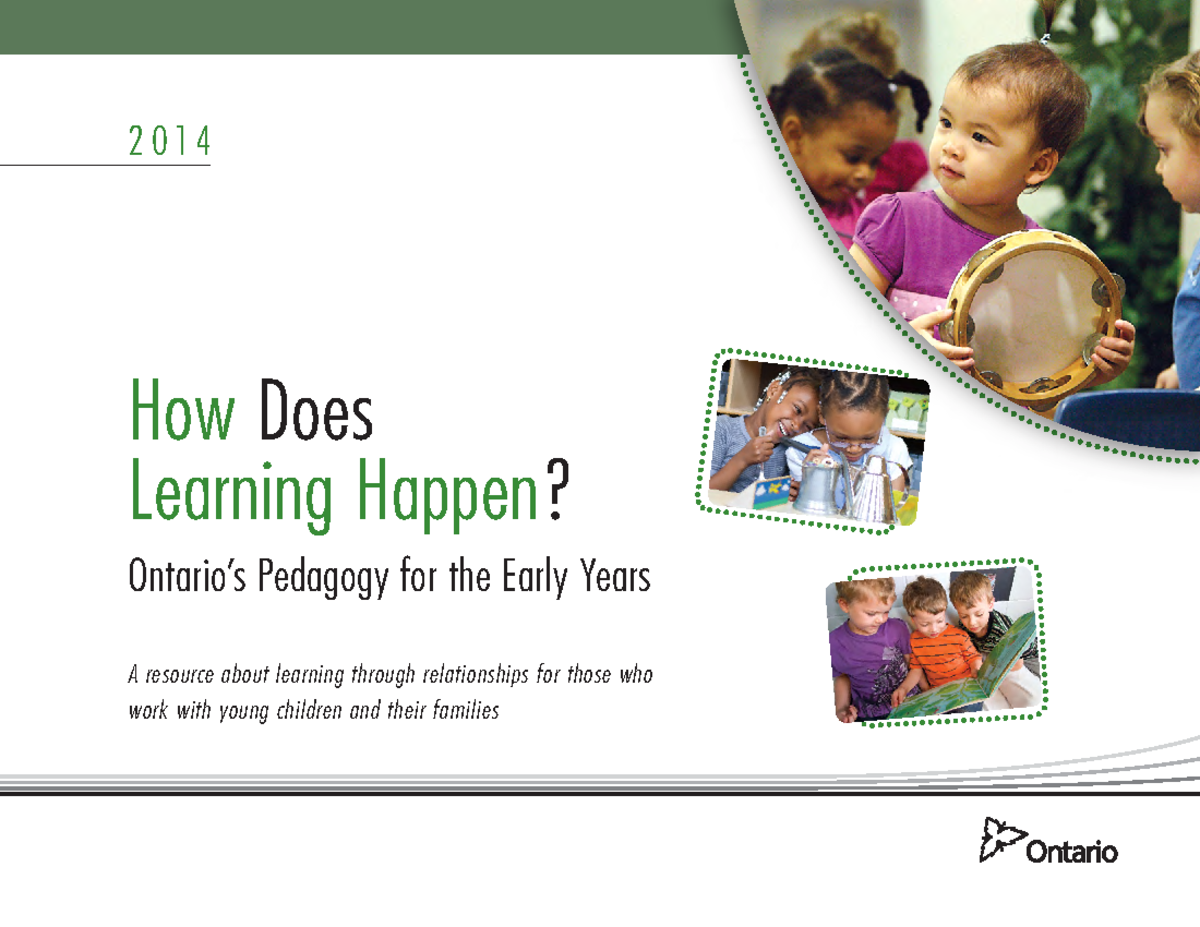 Edu how does learning happen en 2021 03 23 - 2 0 1 4 How Does Learning Happen? Ontario’s ...