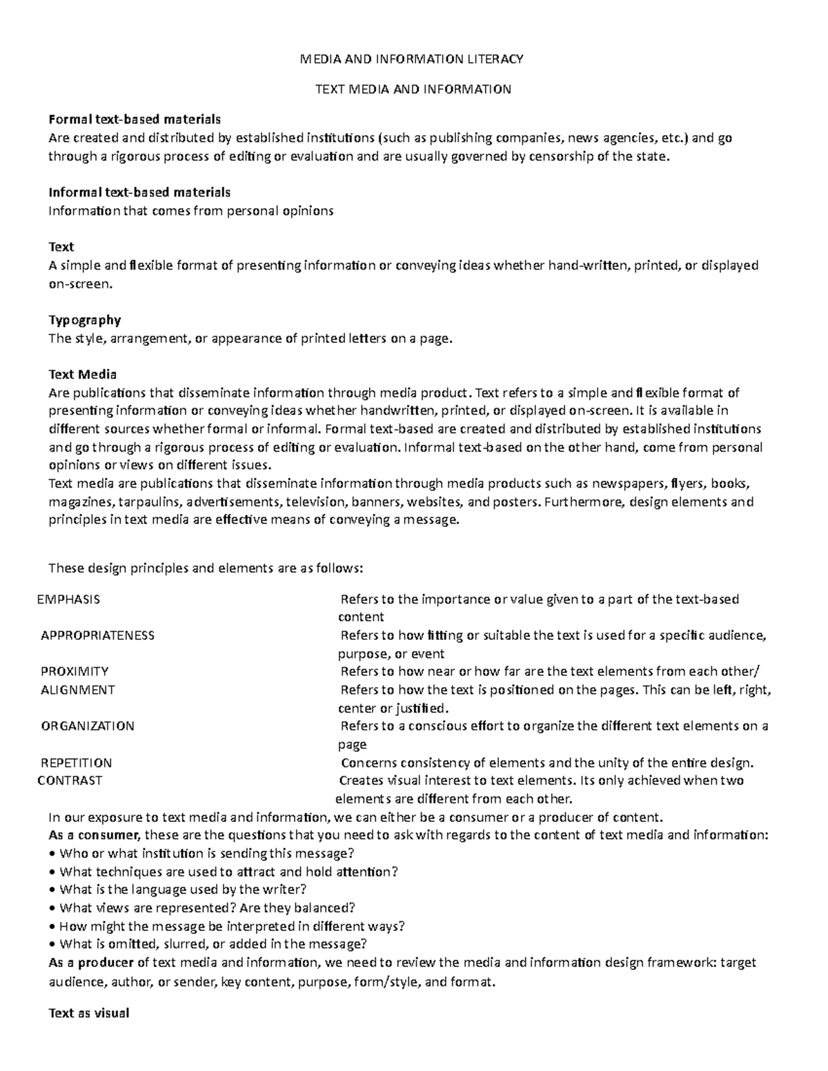 Media AND Information Literacy TEXT AND Media AND Information - MEDIA ...