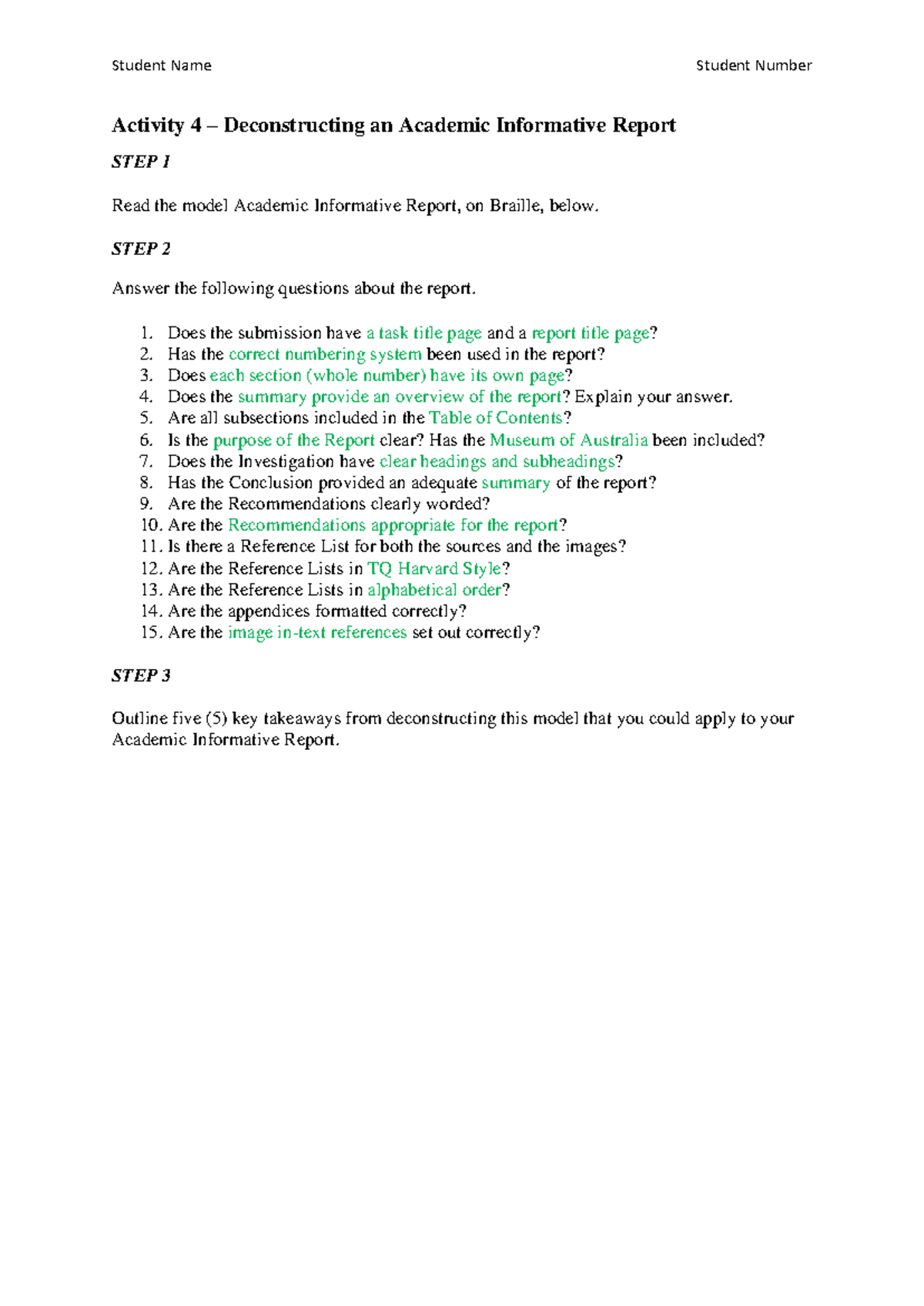 AT2 Activity 4 - Deconstructing a Model Report - Activity 4 ...