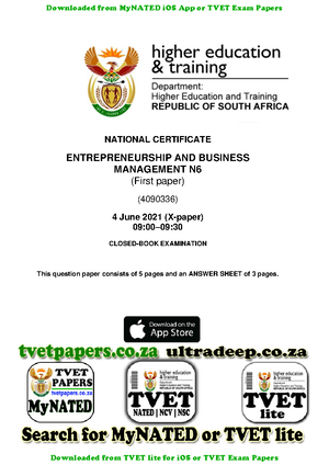 2021 August 5 Electrical Trade Theory N2 MEMO - NATED GO NATIONAL ...