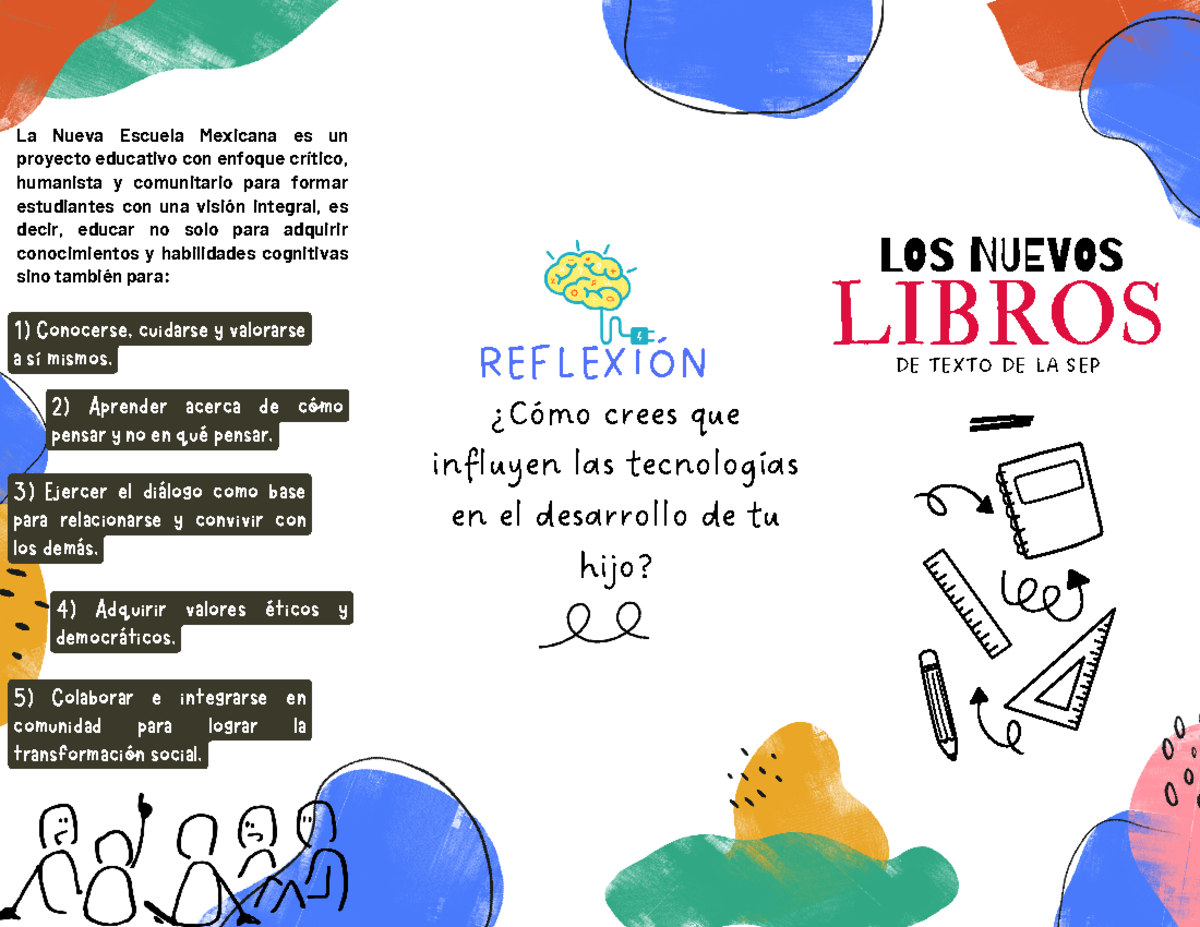 Tríptico - La nueva Escuela Mexicana - La Nueva Escuela Mexicana es un ...