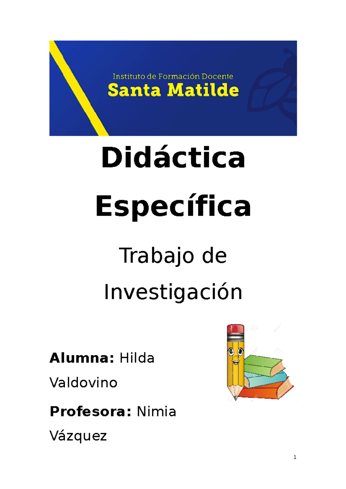 Didáctica Específica - Habilitación Pedagógica -Tarea 4 - Didáctica ...