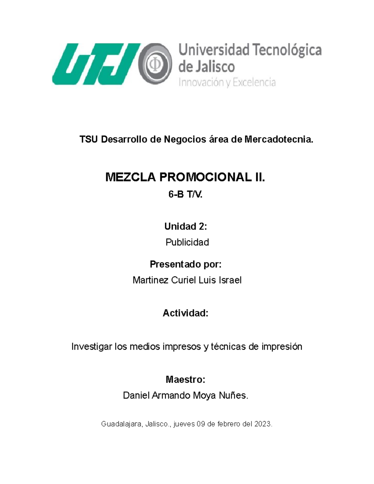 Tecnicas de impresión y promoción - TSU Desarrollo de Negocios área de ...