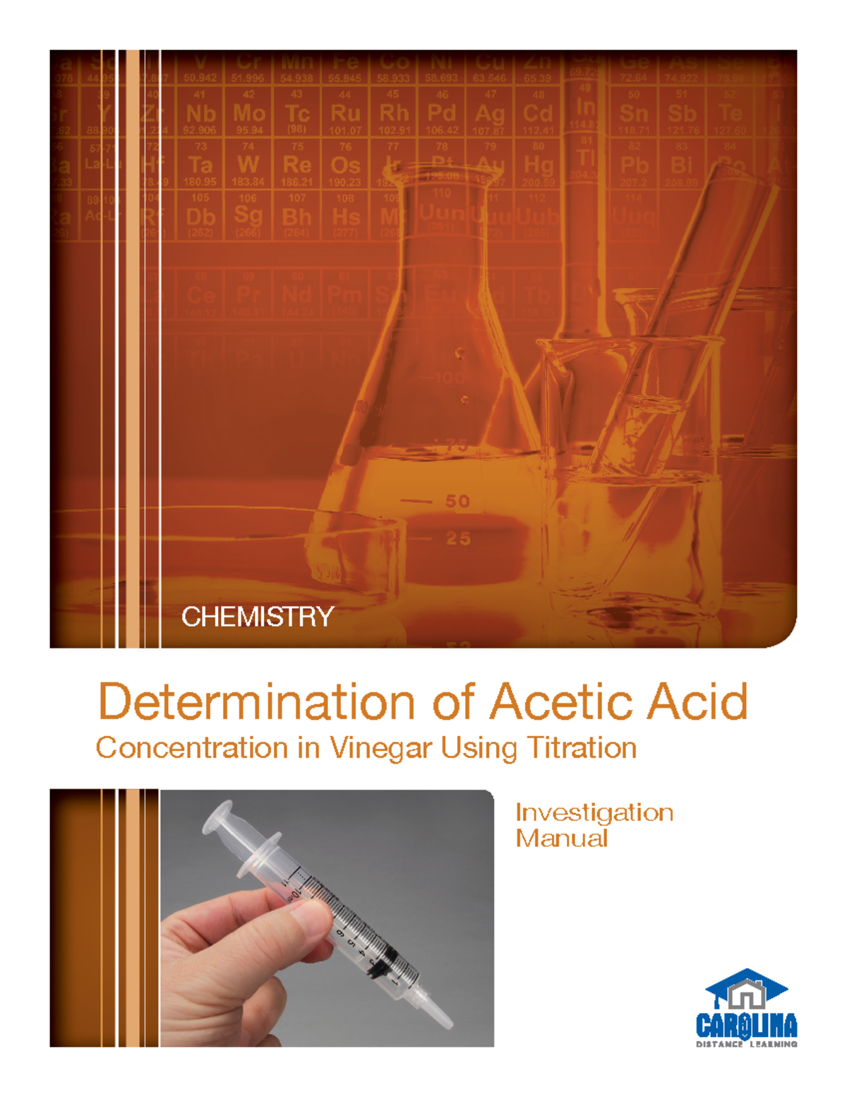 Determination of Acetic Acid Concentration Lab - CHEMISTRY ...