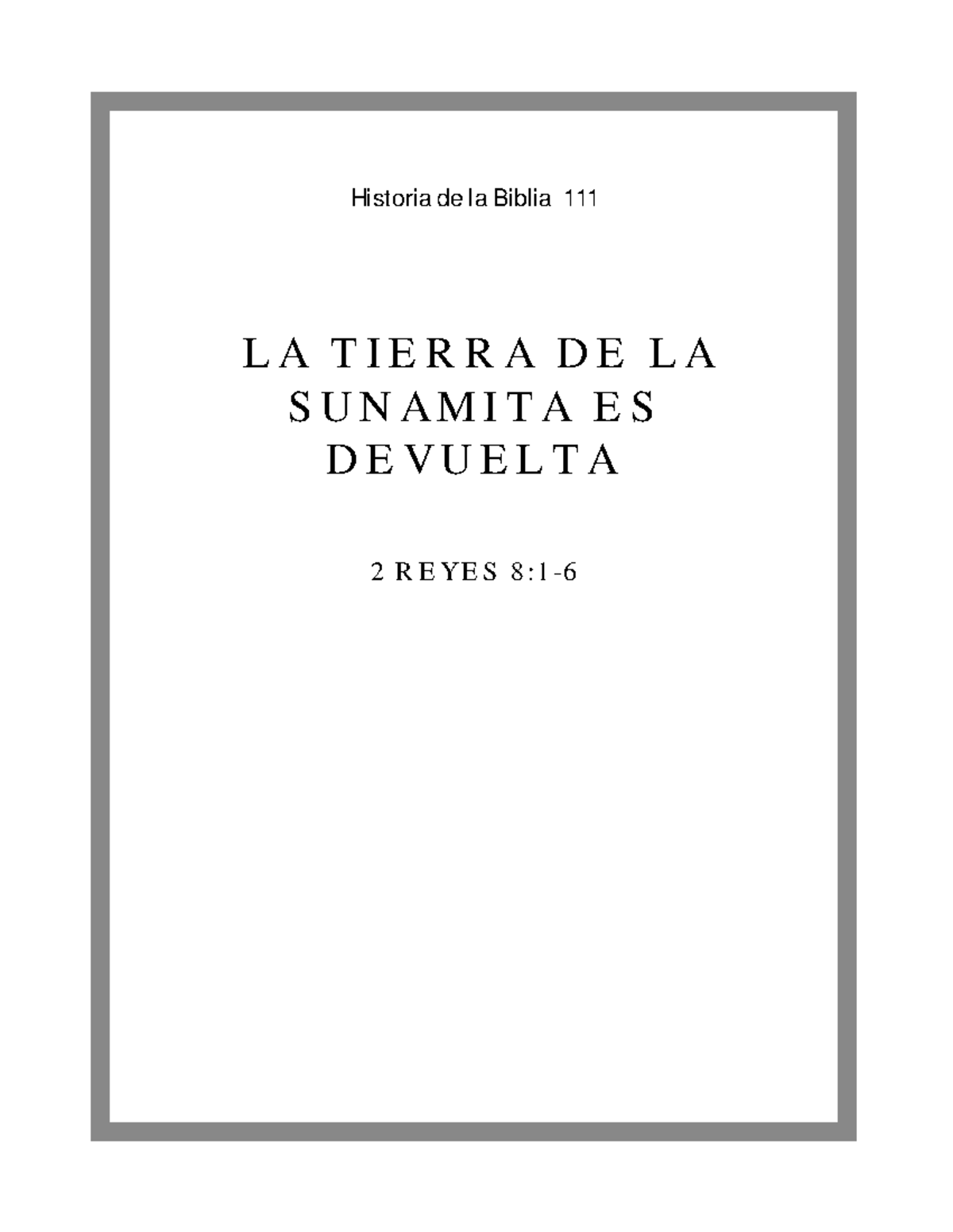 LA Tierra DE LA Sunamita ES Devuelta - LA TIERRA DE LA SUNAMITA ES ...