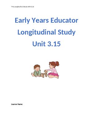 UNIT 3 - cache level 3 coursework - UNIT 3 SUPPORT CHILDREN’S ...