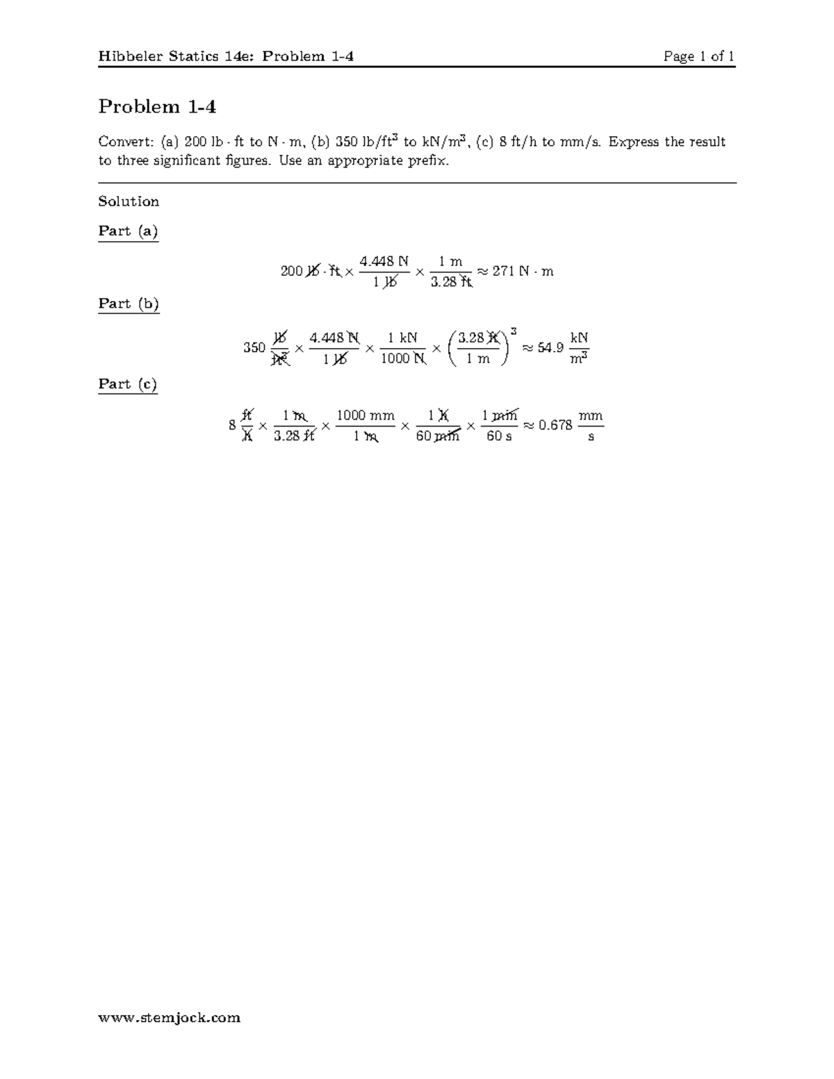 Hibbeler S 14e Ch1p4 - Activity 1 sa module ng srb - Hibbeler Statics 14e: Problem 1-4 Page 1 of ...