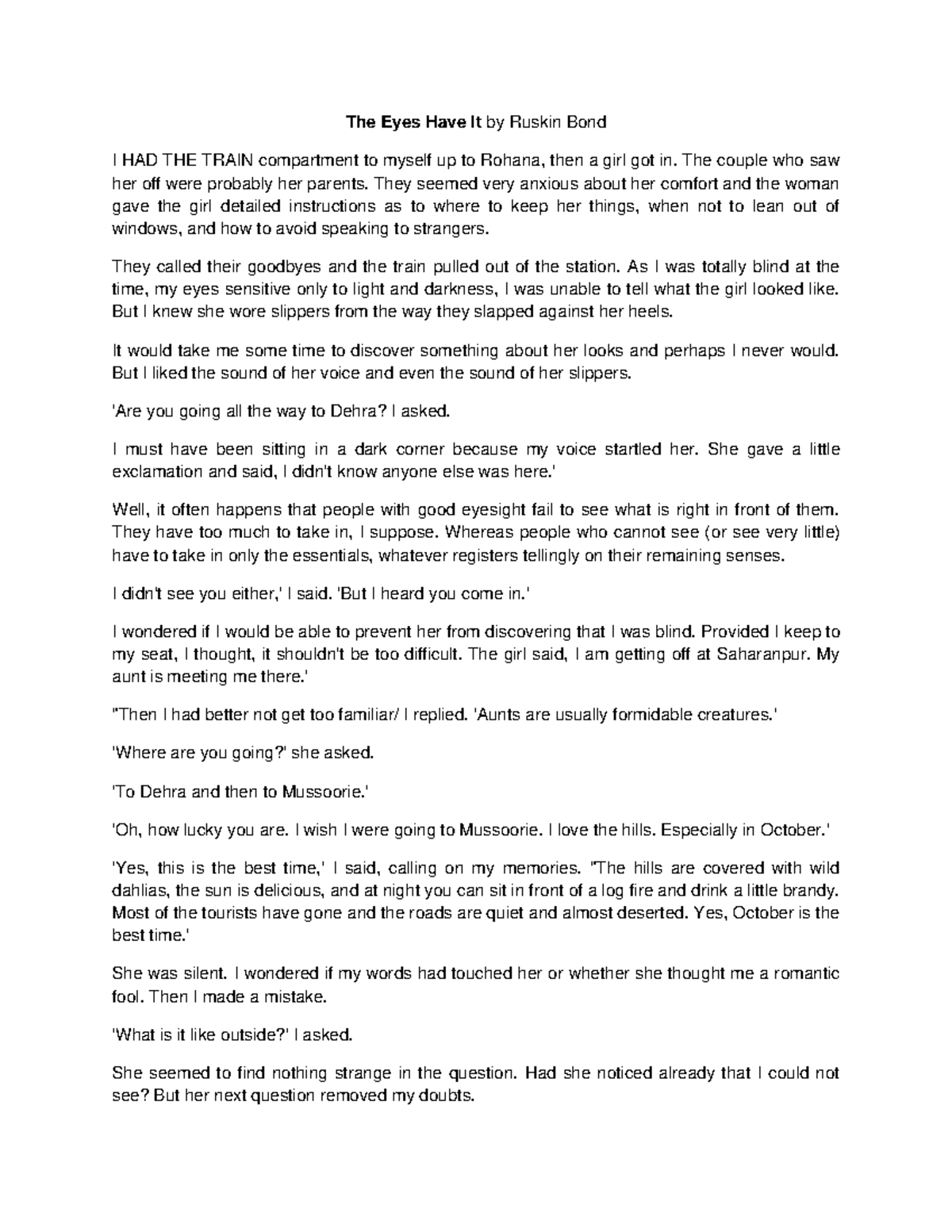 The eyes have it elc151 - Office Management and Technology - UiTM - Studocu