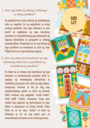 Balarila kahulugan at pagsusulit - soslit - UMak - Studocu